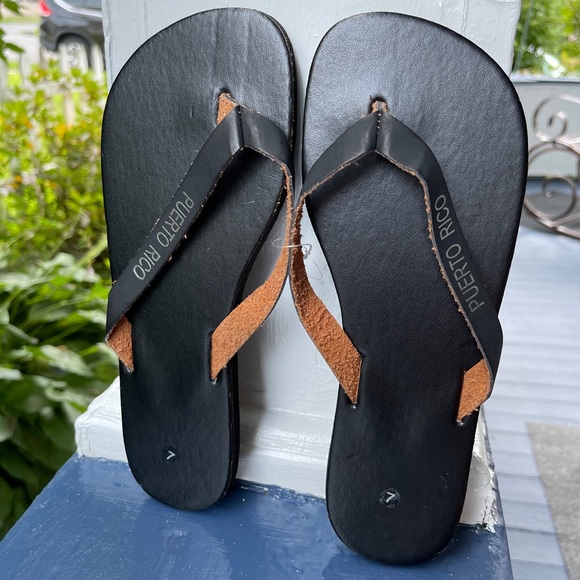 Shoes | Puerto Rico Black Flip Flops | Poshmark